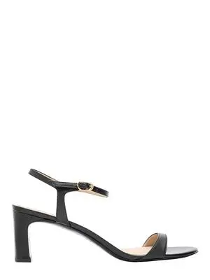 STUART WEITZMAN Babette Leather Ankle-strap Sandals - Black