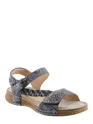 SPRING STEP SHOES Strappy Sandal - Black Multi
