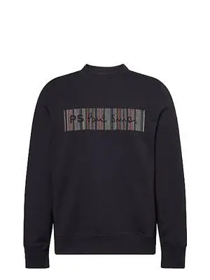 Paul Smith Regular-fit Embroidered-logo Cotton-jersey Sweatshirt - Very Dark Navy