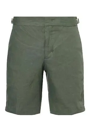 Orlebar Brown Regular-fit Norwich Linen Shorts - Khaki