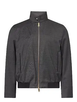 Paul Smith Regular-fit Wool Bomber Jacket - Grey