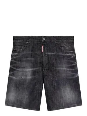 Dsquared2 Cotton Shorts 900 Black