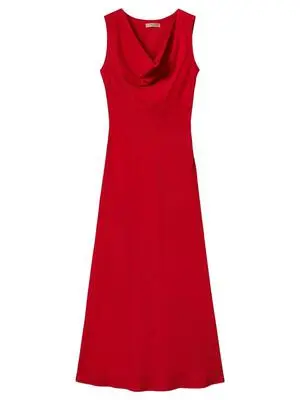TWINSET Cowl-neck Sleeveless Gown - Red