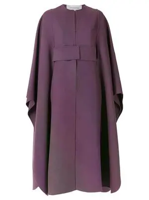 Valentino Garavani Draped Mid-length Cape - Purple