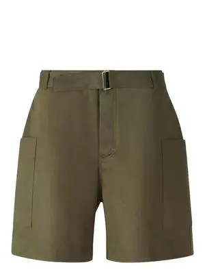 Officine Générale Daryl Belted Bermuda Shorts - Green