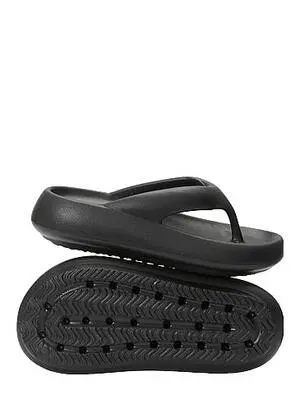 Pink Platform Flip Flops - Black