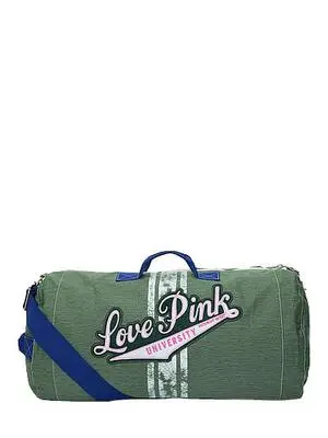 Pink Oversized Duffle Bag Green