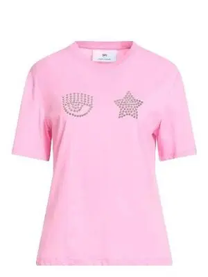 CHIARA FERRAGNI Cotton T-shirt - Pink