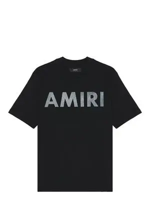 Amiri Stencil Tee - Black