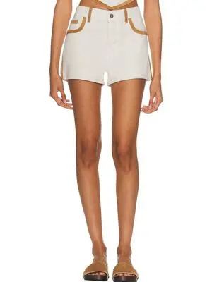 Miu Miu Denim Short - Bianco