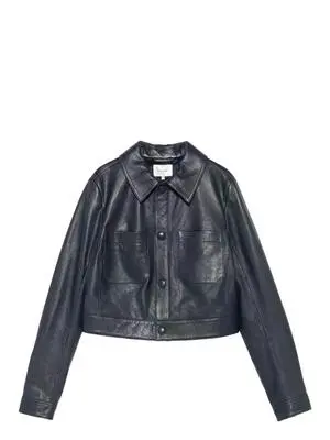 FRAME Leather Jacket - Blue