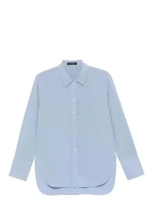 JOSEPH Silk Button-down Shirt - Blue