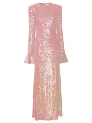 Lapointe Sequin-embellished Maxi Skirt - Pink