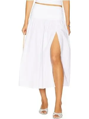 LOVERS AND FRIENDS Mac Midi Skirt - White