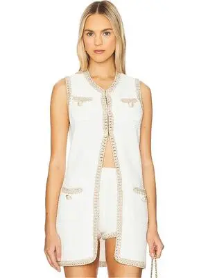 Retrofete Peppa Knit Waistcoat - Optic White
