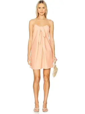 Caroline Constas Kaia Mini Dress - Peach Pink