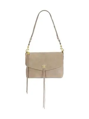 Rebecca Minkoff Darren Top Zip Shoulder Bag - Clay