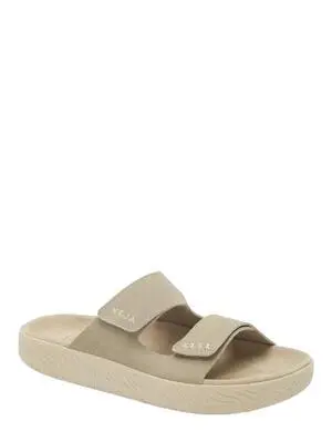 VEJA Etna Suede Slide Sandal - Taupe Almond