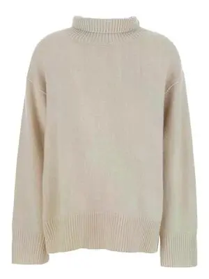 Soft Goat Cashmere Crew Neck Sweater - Neutrals