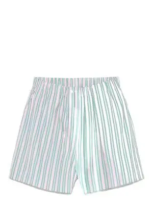 FORTE_FORTE Striped High-waisted Shorts - Pink