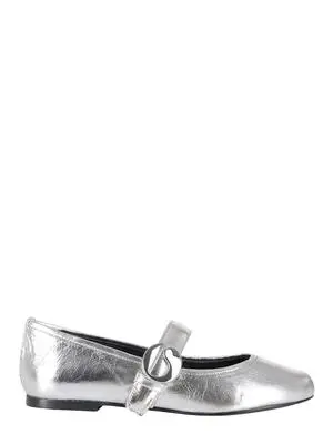 Coperni Leather Ballet Flats - Silver
