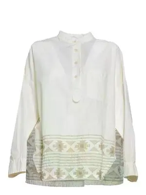 BAZAR DELUXE Embroidered Blouse - White