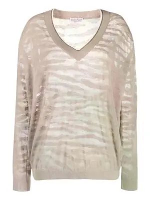 Brunello Cucinelli Semi-sheer Jumper - Neutrals