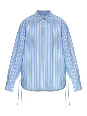SAMSOE SAMSOE Striped Shirt - Blue