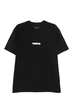 PURPLE BRAND Logo-print T-shirt - Black