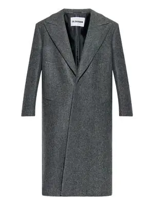 JIL SANDER Wool Coat - Grey