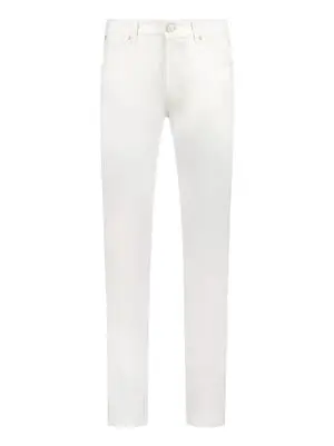 PT TORINO Logo-patch Trousers - White