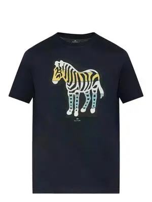 Paul Smith Zebra-print T-shirt - Blue