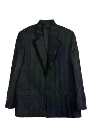 LGN LOUIS GABRIEL NOUCHI Textured Blazer - Black