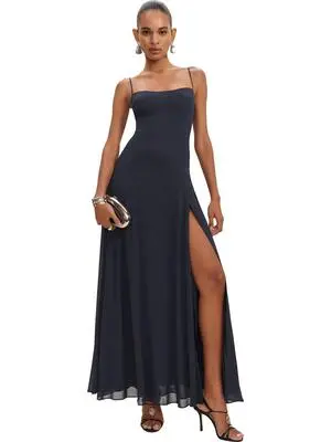 REFORMATION Bea Maxi Dress Blue