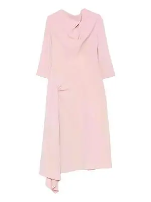 ISABEL SANCHIS Gathered Maxi Dress - Pink