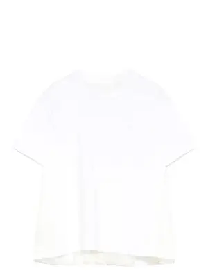 Sacai Paneled T-shirt - White