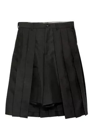 Comme Des Garçons Pleated Shorts - Black