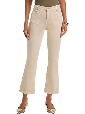 L'Agence Noya High-rise Slim Flare Jeans - Biscuit
