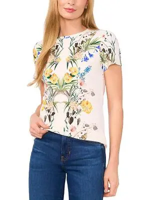 Ted Baker London Floral Print Tee - Ultra White