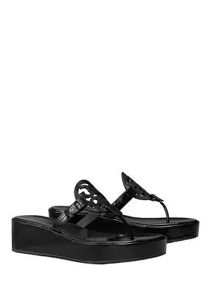 Tory Burch Miller 25 Wedge Sandals Perfect Black
