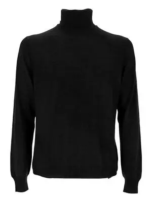 GRAN SASSO Roll-neck Sweater - Black
