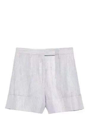 Thom Browne Pinstriped Tailored Shorts - Grey