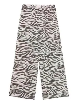 MC2 SAINT BARTH Zebra-print Pants - Neutrals