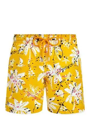 Vilebrequin Printed Swim Shorts Yellow