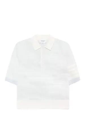 Thom Browne Striped Polo Shirt - Blue
