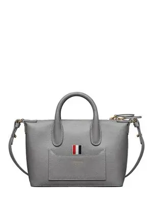 THOM BROWNE Leather Tote Bag