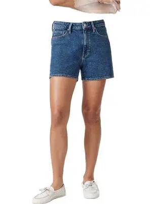 MAVI Heidi High-waisted Denim Shorts - Dark Shaded 90s
