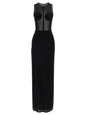 JEAN PAUL GAULTIER The Conical' Tulle Dress - Black