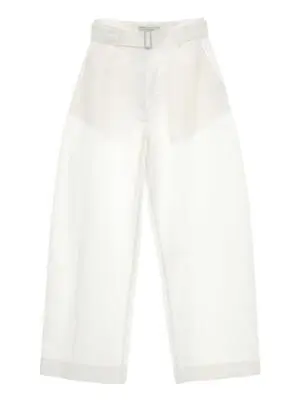 Studio Nicholson Round Leg Cotton Trousers - White