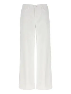 L'Agence Alicent Wide-leg Jeans - White